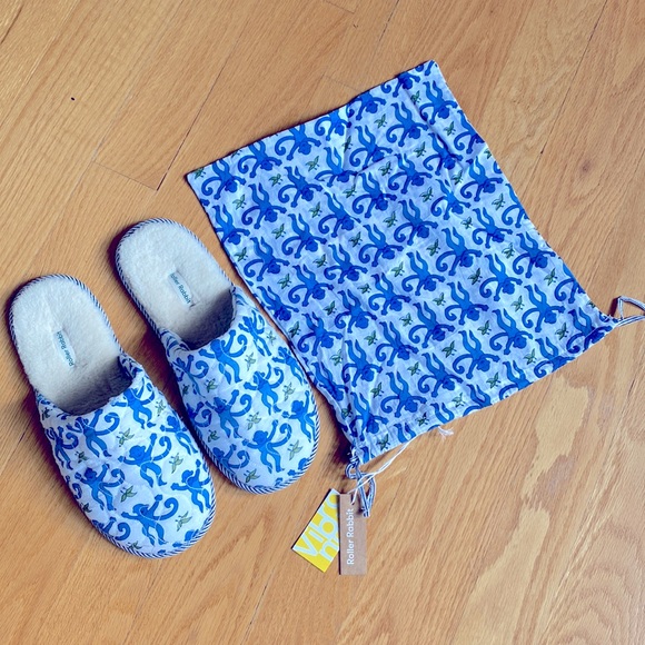 Roller Rabbit | Shoes | Roller Rabbit Monkey Quilted Slipper Xxl Blue ...